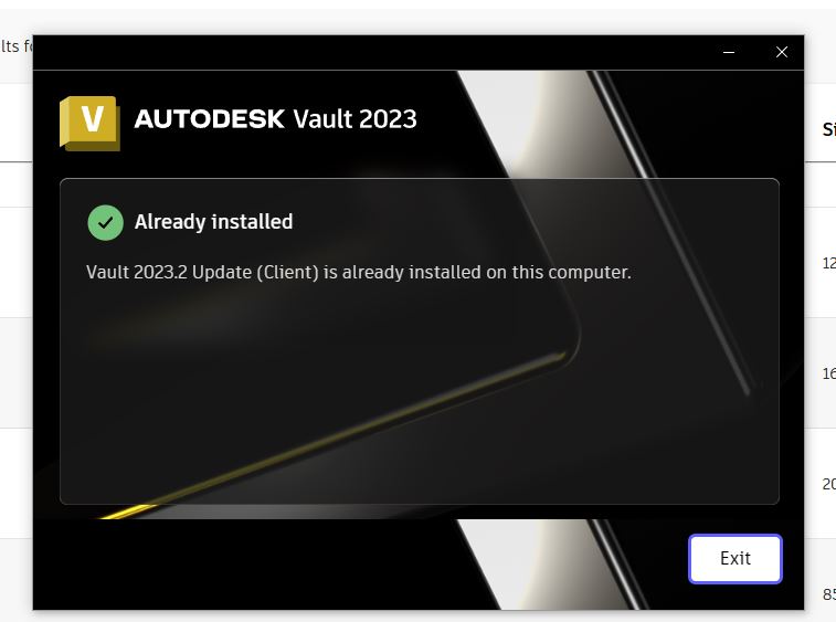 Solved: Vault 2023.2.1 client update cannot be installed - Autodesk Community
