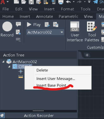 Pausing ACTRECORD to ask user input - Autodesk Community