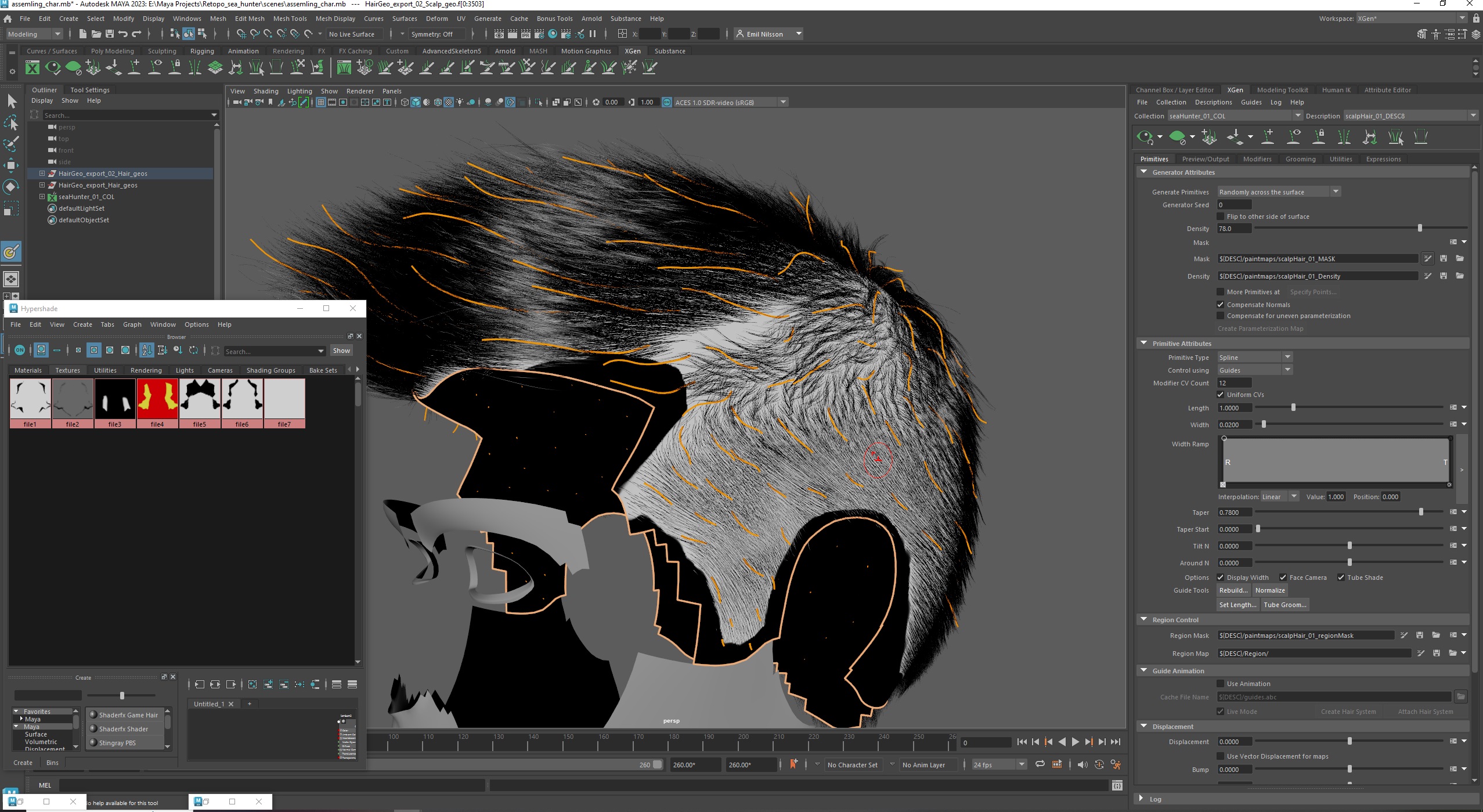 Transfering xGen painted maps to new scene, same project - Autodesk ...