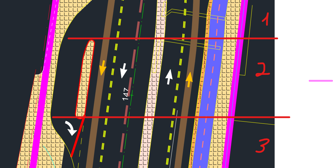 Solved: Designing a corridor with islands and specific design heights ...