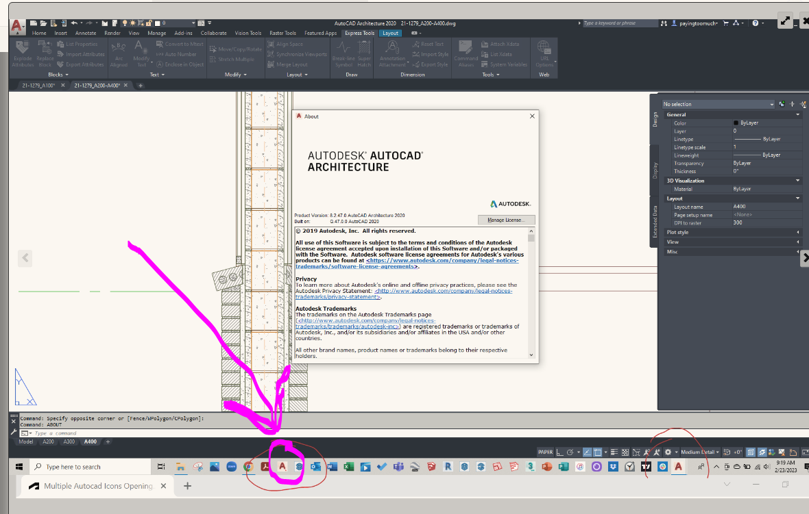 Multiple Autocad Icons Opening.... - Autodesk Community