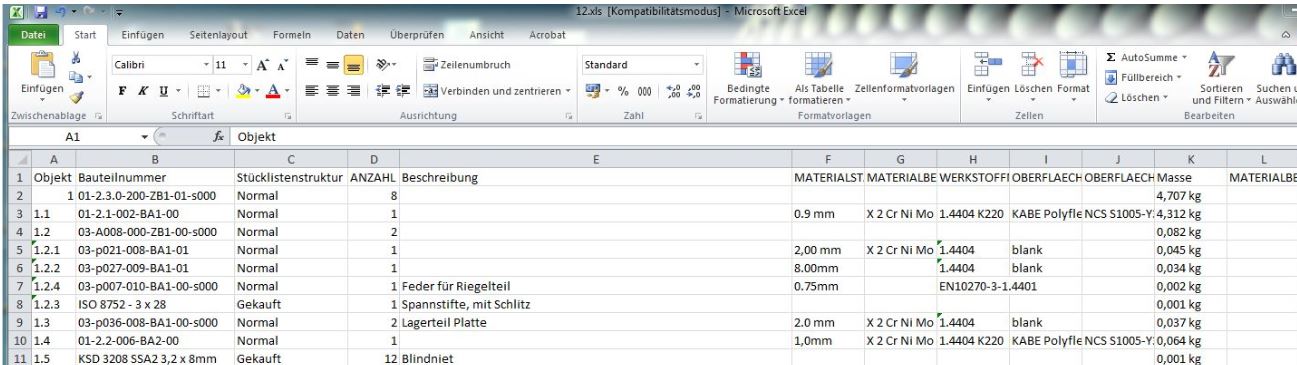 Export assembly BOM to excel - Autodesk Community