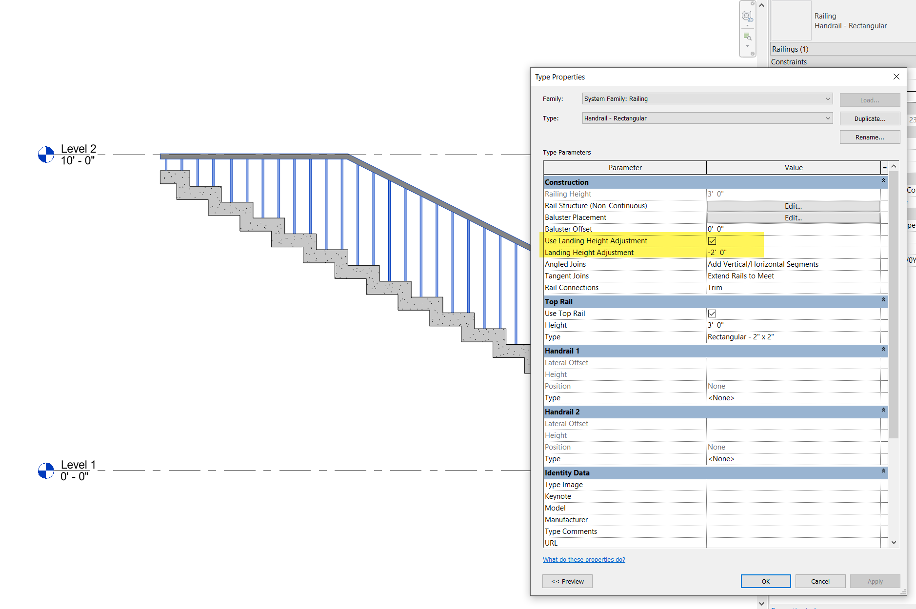 Railing ending against a ceiling??? - Autodesk Community