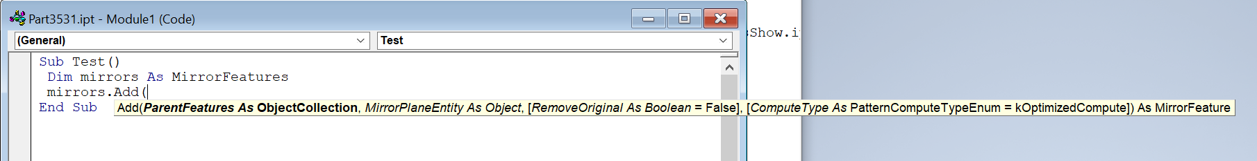 Solved: Assembly Circular Pattern/Mirror of Hole Feature failing at add by definition line ...