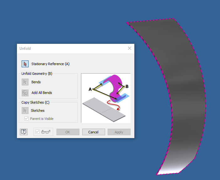 Unfold Stationary Reference - Autodesk Community