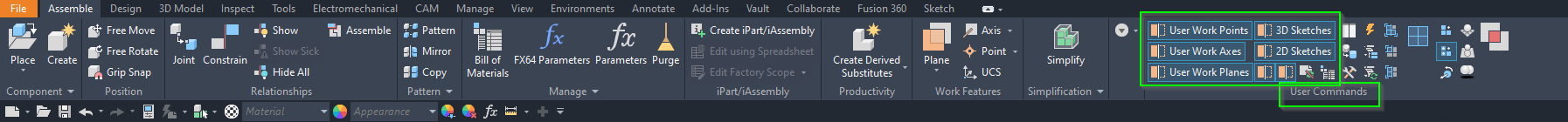 Reference & User Geometry Display in Assemblies - Autodesk Community