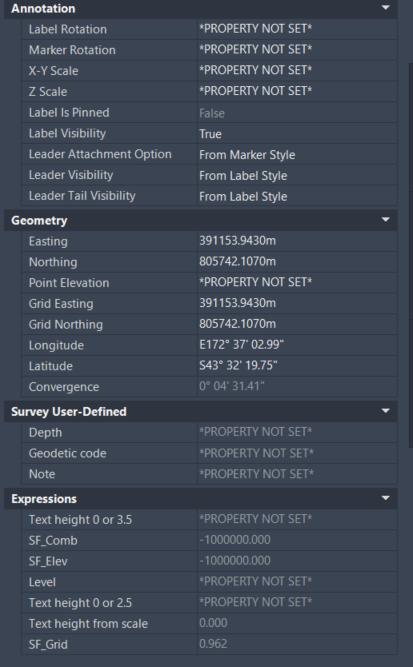 Property fields to Text Component Editor for Section Views - Autodesk Community