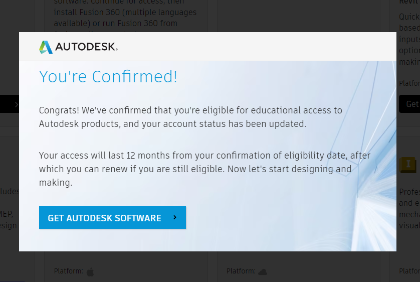 Solved Restart Access Does Not Work When Renewing Educational License Autodesk Community