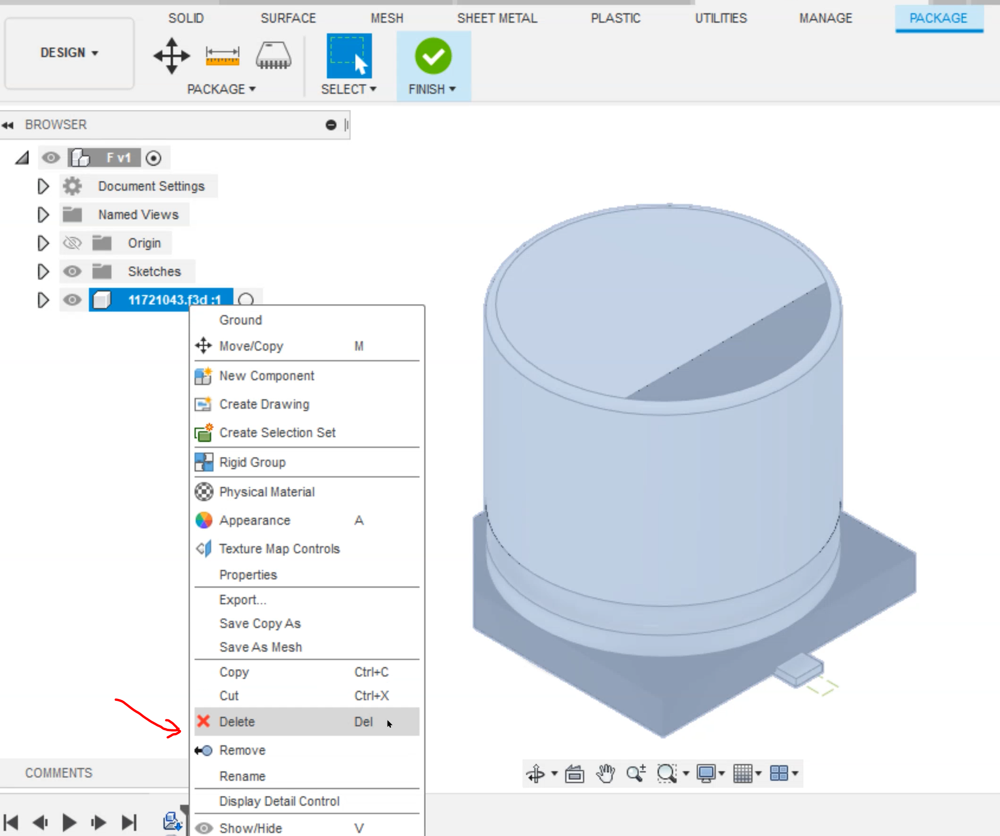 Adding 3D model to component in Managed Library (Eagle library) creates ...