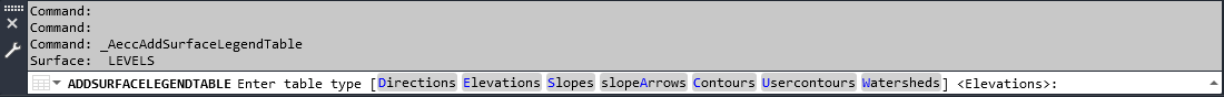 Solved: Change default surface legend table type? - Autodesk Community
