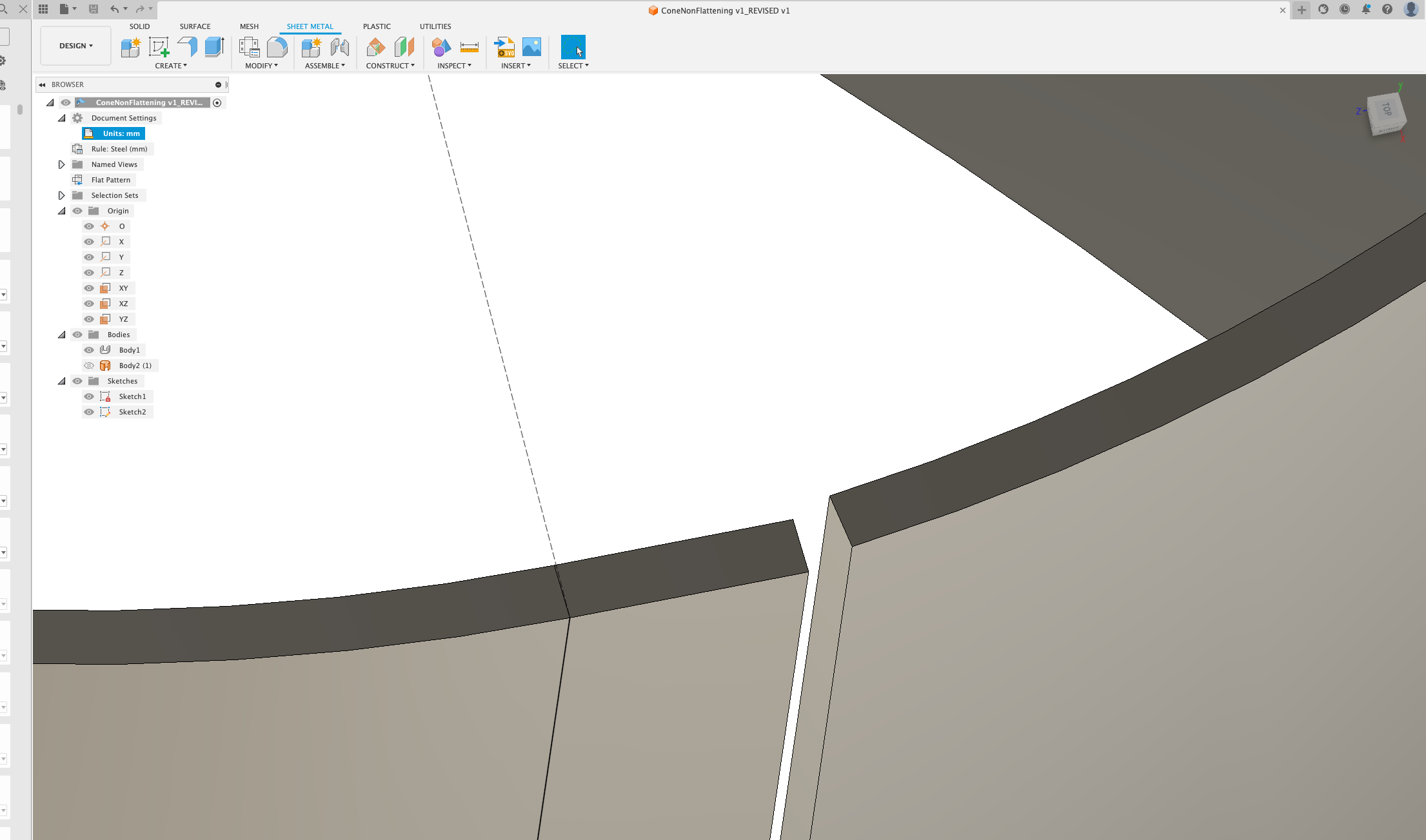Solved: Sheet metal cone unfold - Page 2 - Autodesk Community