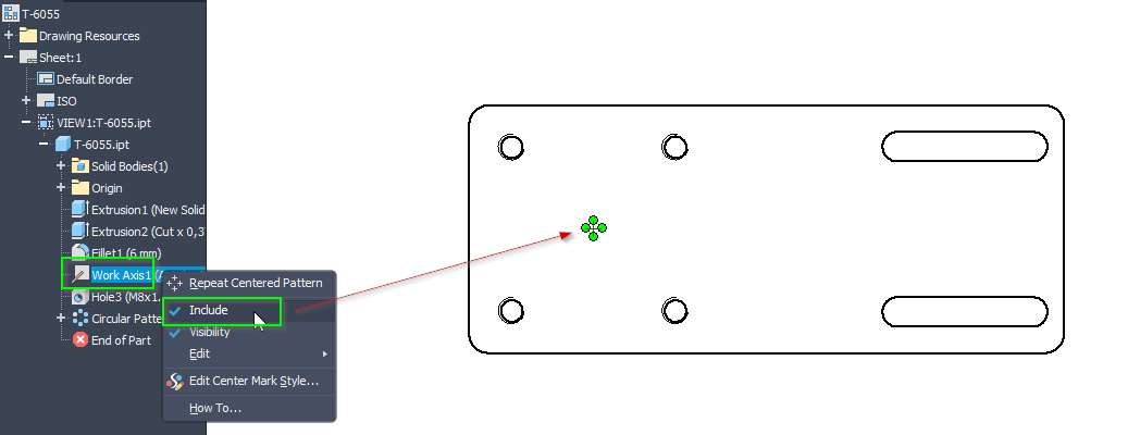 Solved: How to dimension a circular pattern around a point - Autodesk ...
