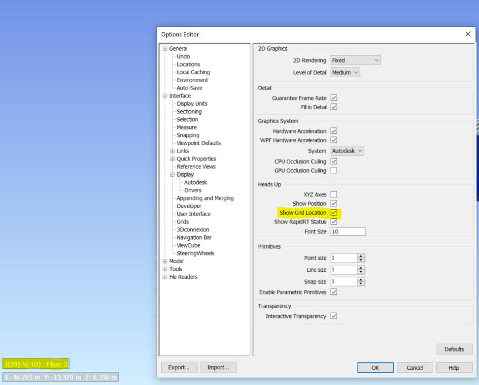 Is it Possible to Display my Building Grid Axis and the height of my ...