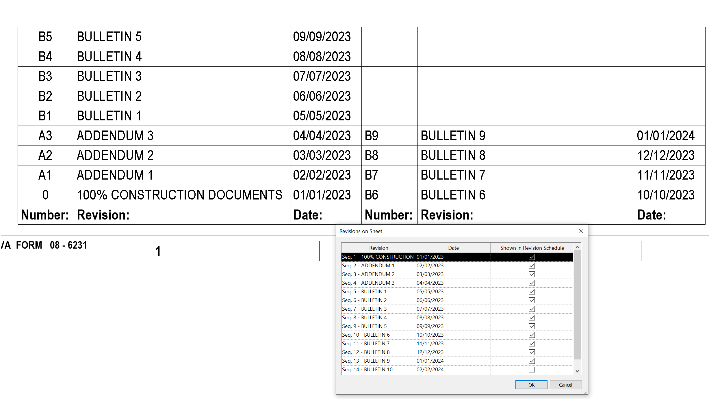 split revision schedule - Autodesk Community