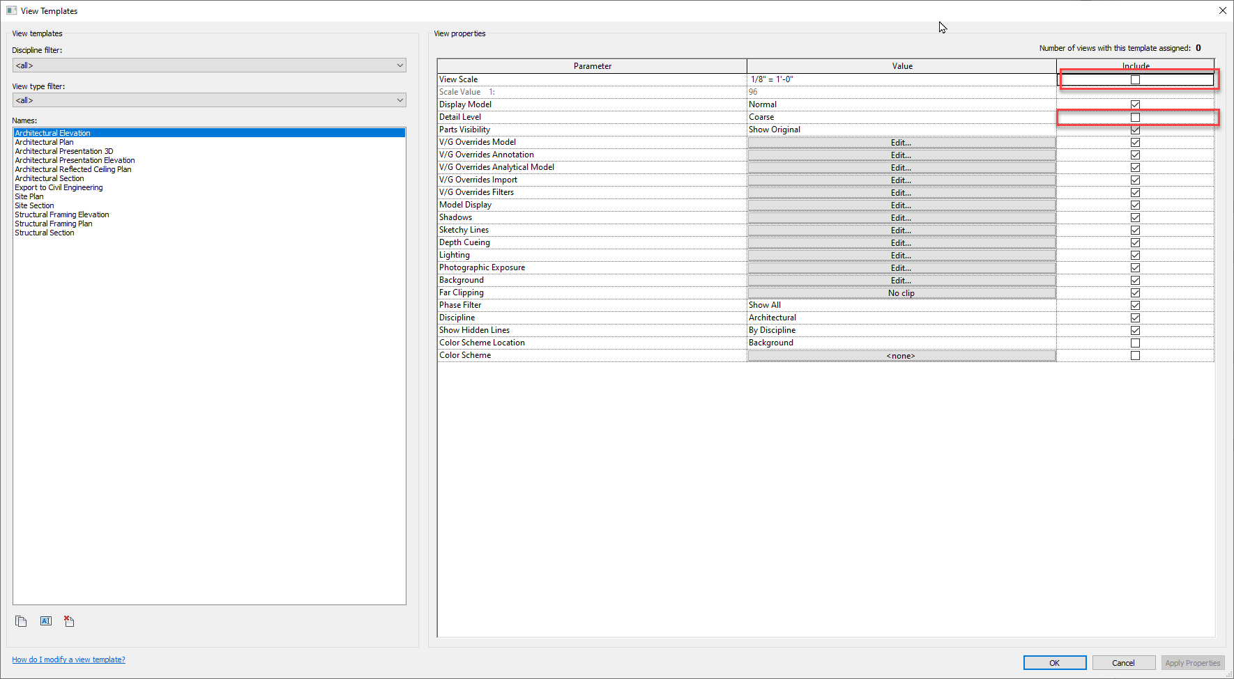 Solved: Changing View Template does not change Detail Level - Autodesk Community