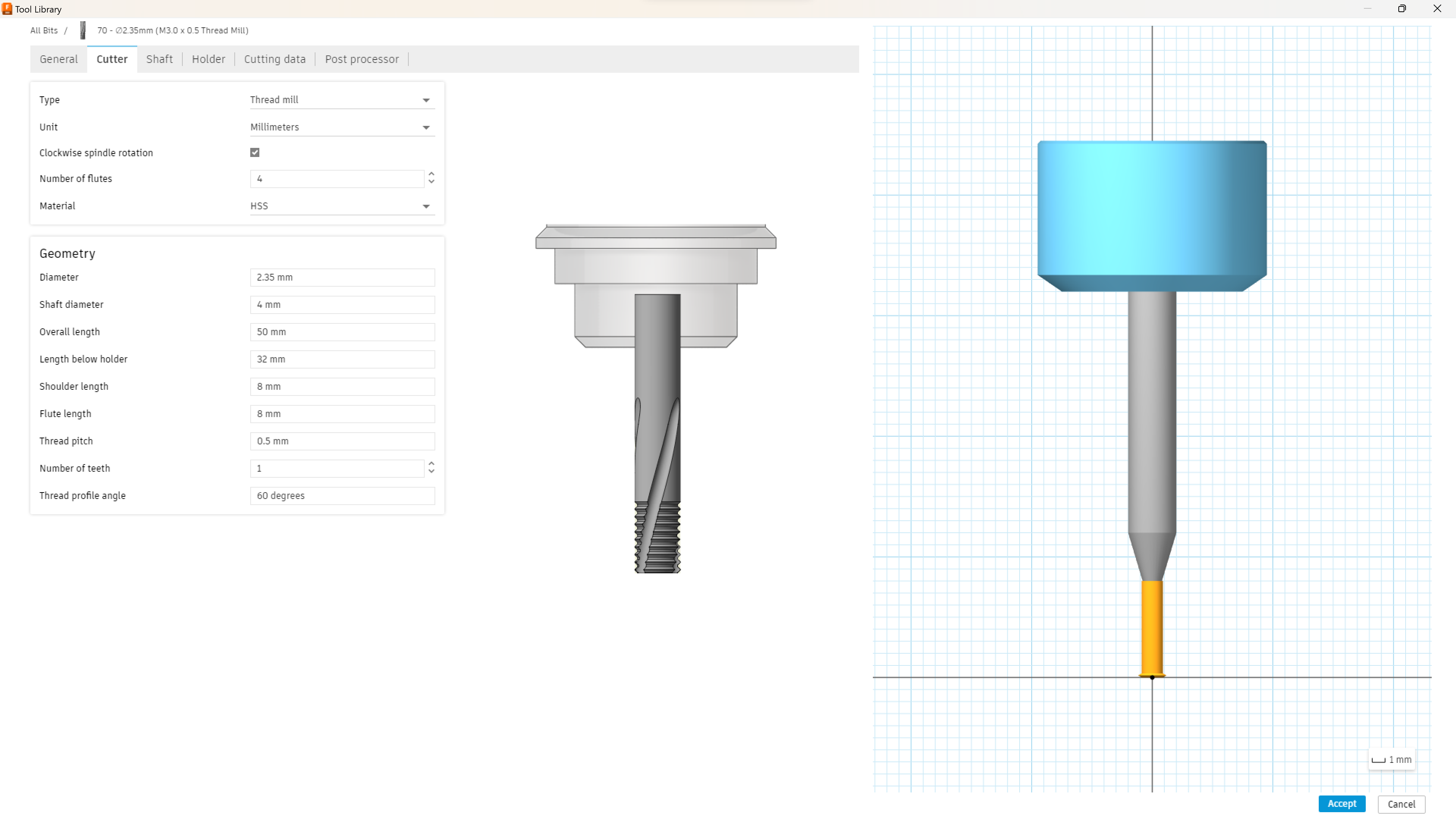 Defining a Thread Milling Tool? - Autodesk Community