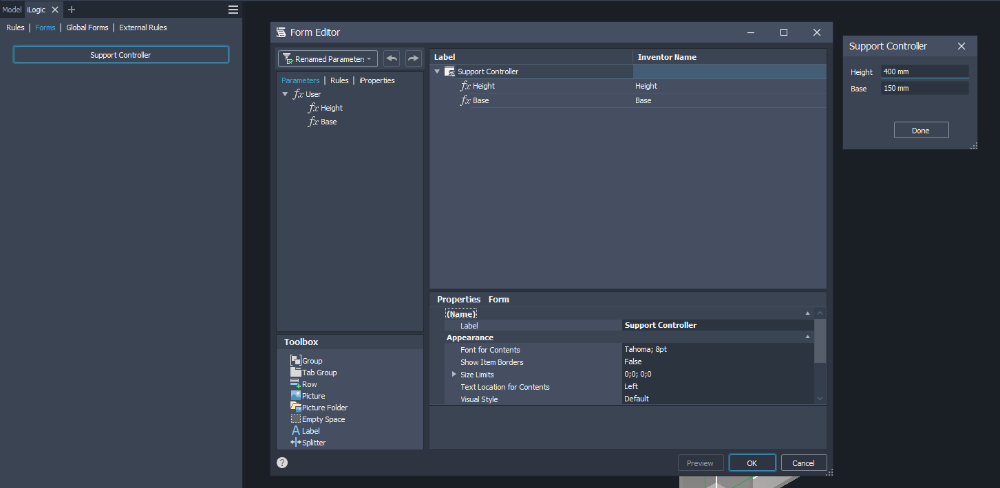 Solved: Place ilogic component with frame generator (version 2023) - Autodesk Community