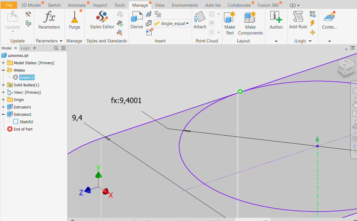 Is it possible to attach an iMate point to this .ipt at the location shown? - Autodesk Community