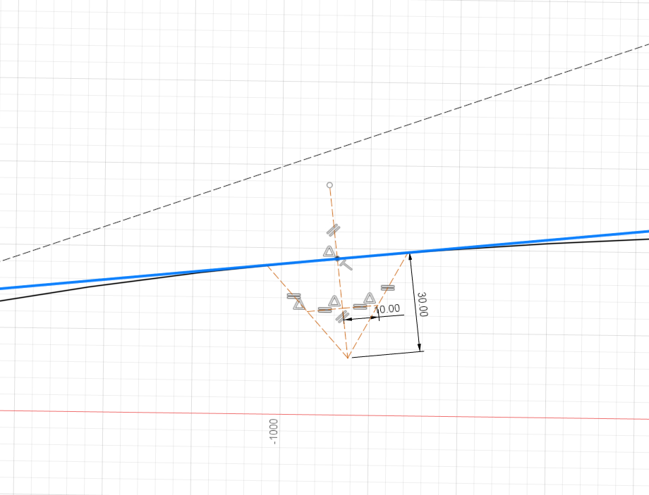 Solved: can anyone explain why I can't constraint a line tangent to a control point curve ...
