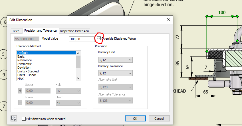 Solved: i Logic rule to check for overridden dimensions. - Autodesk Community