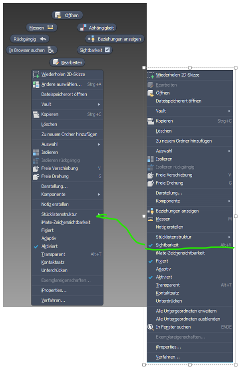 continuity in context menus - Autodesk Community