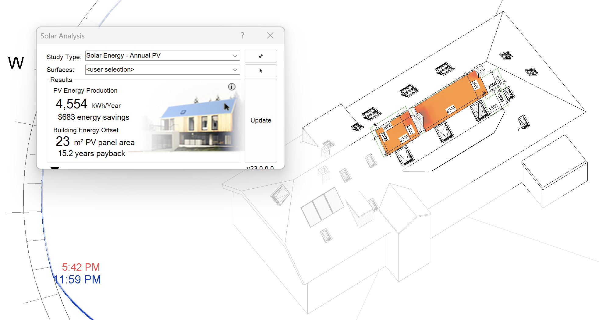 pv solar analysis 2023 dialog and results - Autodesk Community