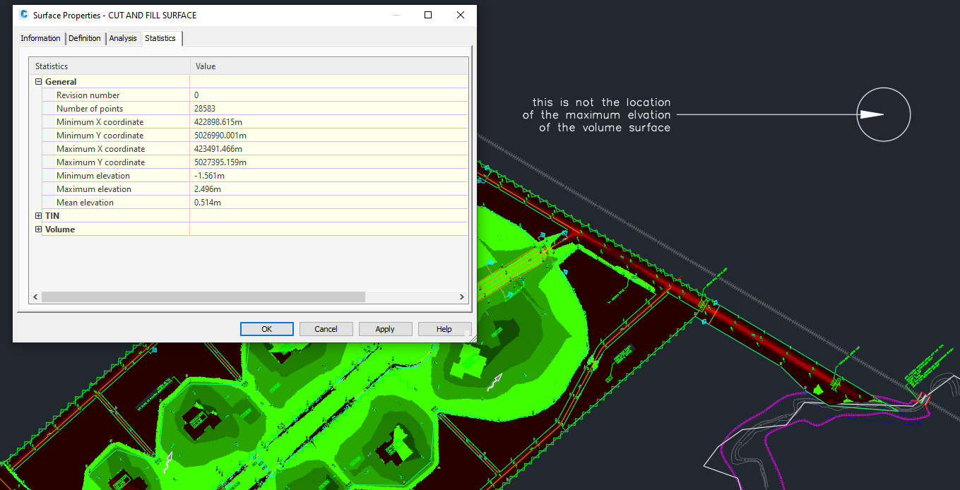 Solved: maximum fill location on a volume surface - Autodesk Community