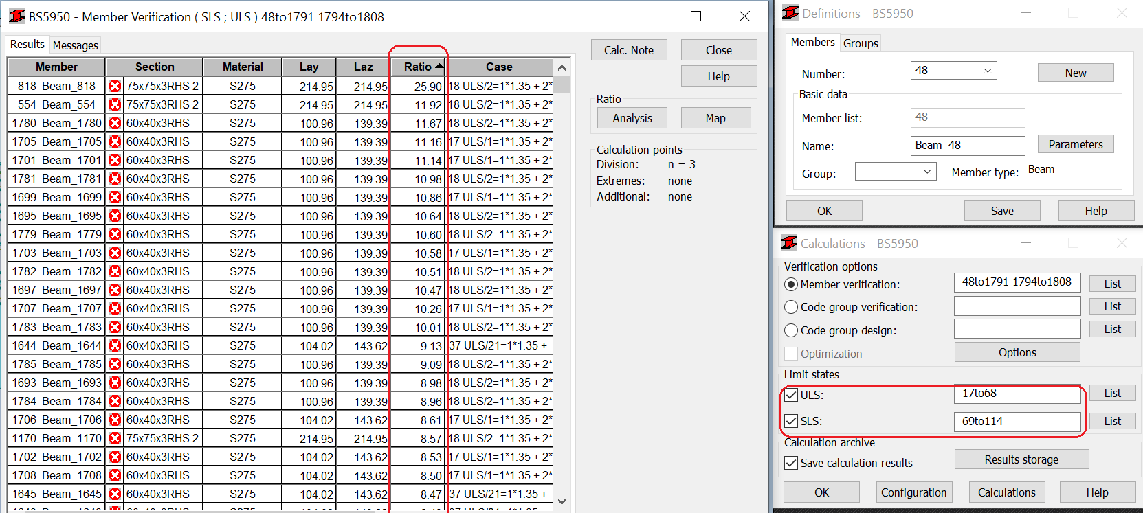 Solved: Utilization ratio of zero in steel members - Autodesk Community