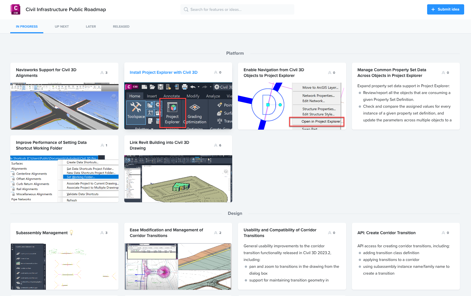 Update | Autodesk Civil Infrastructure Product Roadmap - Autodesk Community