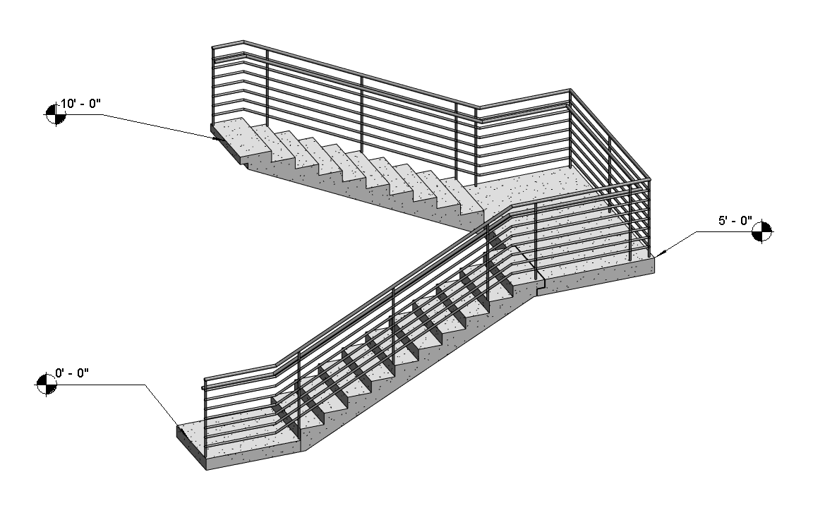 Staircase landing Joints & Rail jumps, Post Sketch mode - Autodesk ...