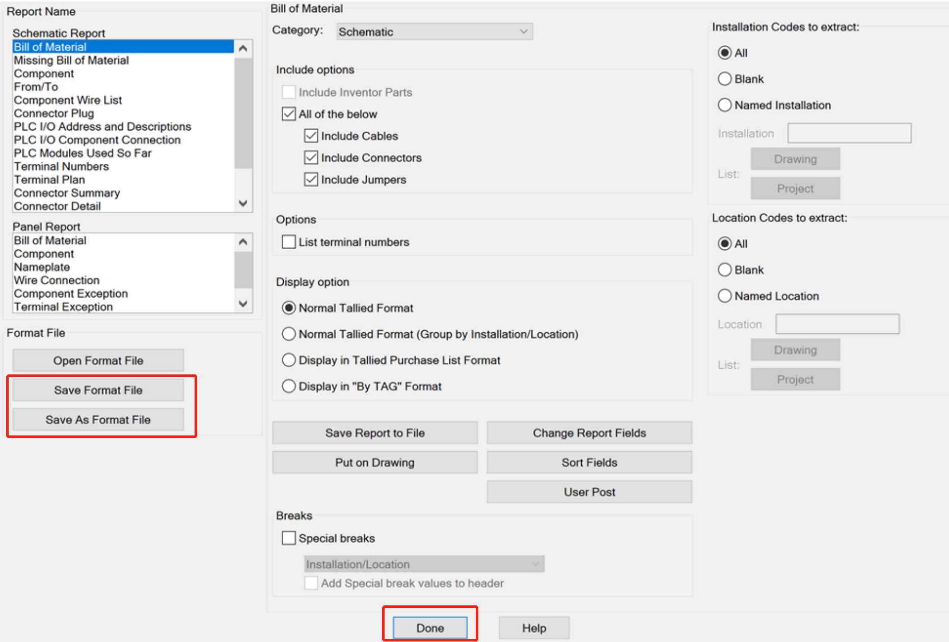 After edit a format file with the Report Format Setup- AutoCAD ...