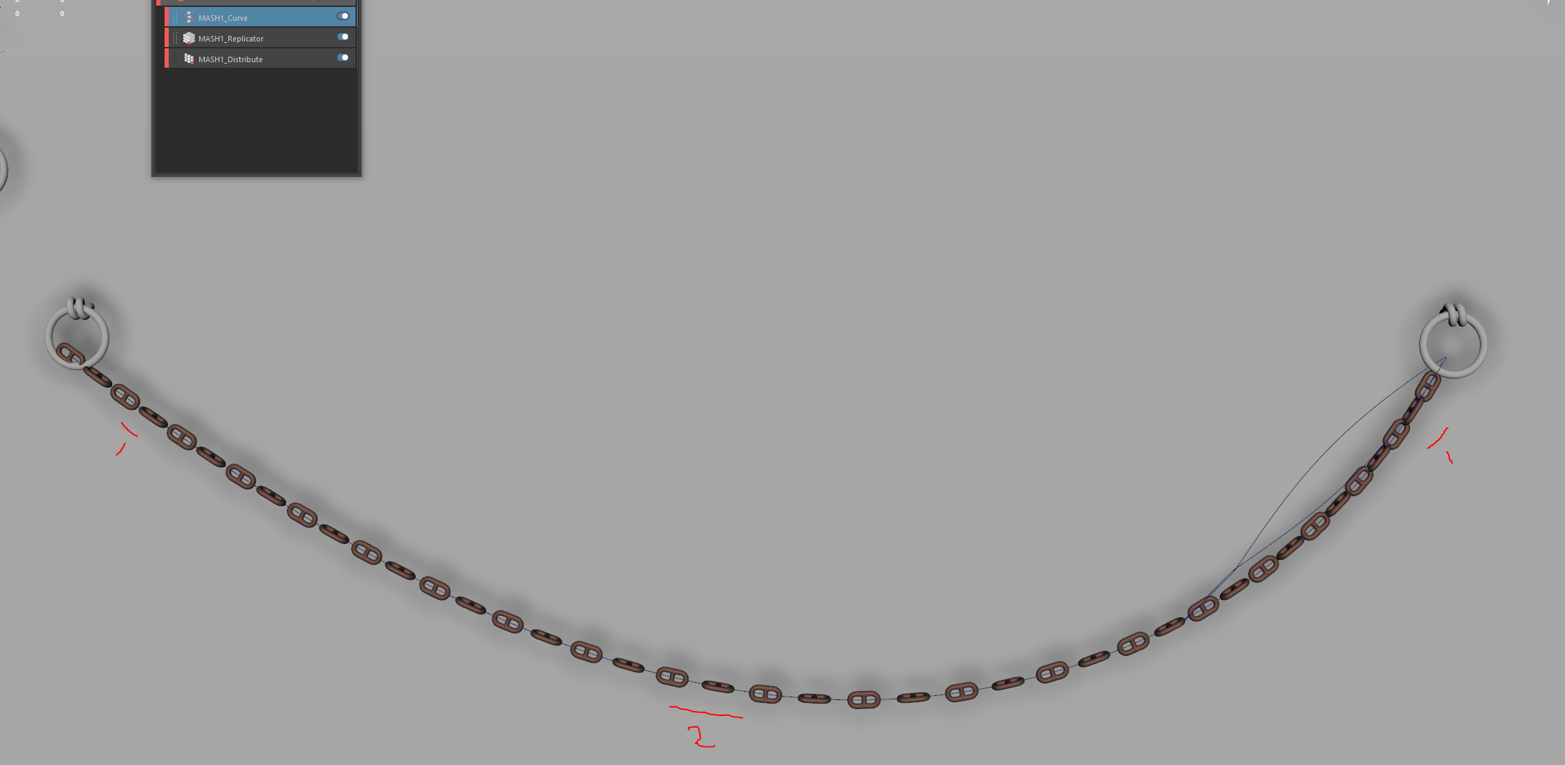 Using mash for chains - Autodesk Community