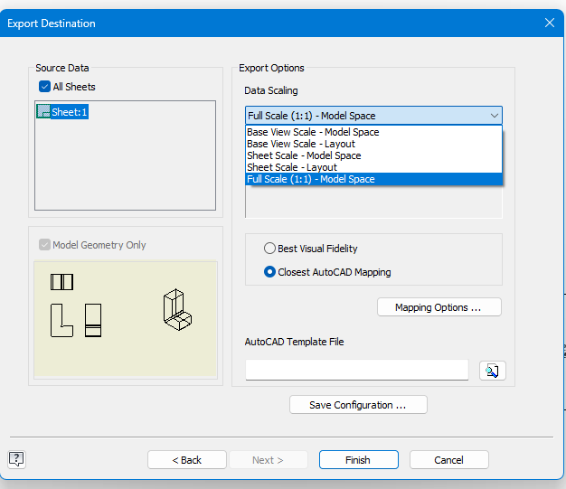 Solved: Scale from Inventor to Autocad - Autodesk Community