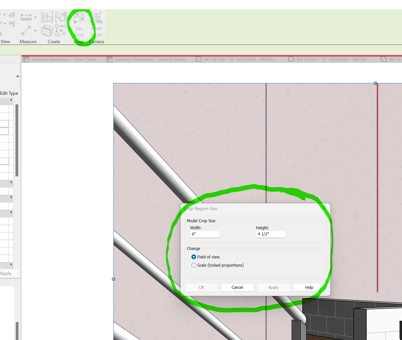 Adjust 3d perspective camera view crop region scale - Autodesk Community