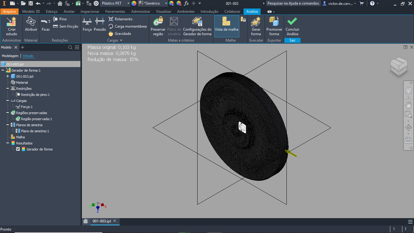 Solucionado: Eu não consigo gerar uma superfície com o shape generator ...