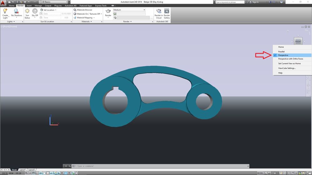 Help to a front perspective drawing - Autodesk Community