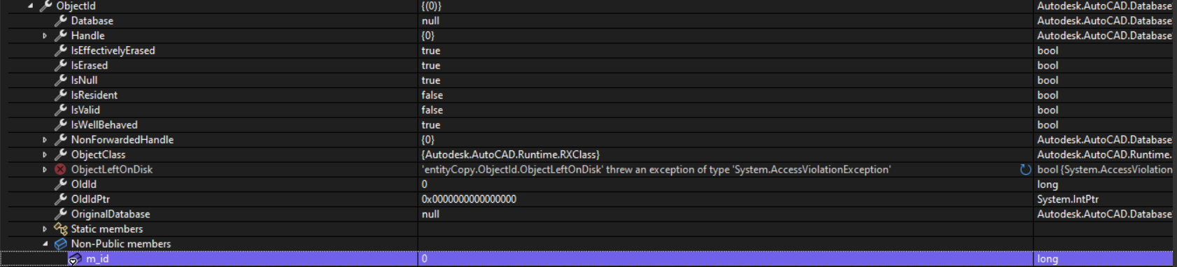 Solved: Cloned Entities have 0 as their object Id's. - Autodesk Community
