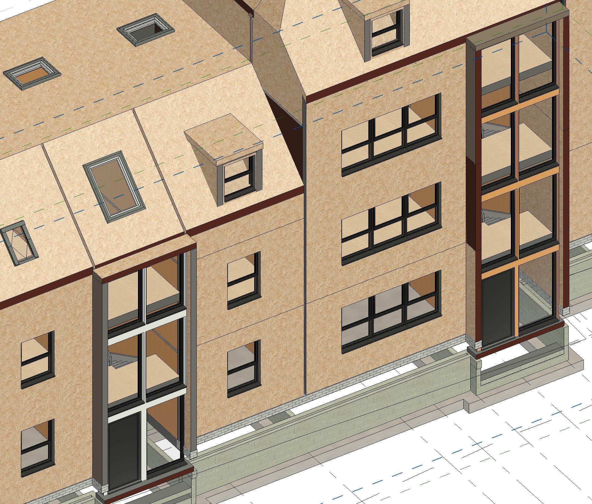 Solved: Walls and roofs - some randomly displaying different material colour - Autodesk Community