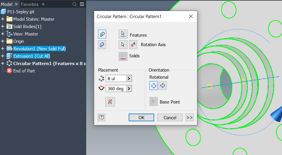Solved: missing hole in pattern - Autodesk Community