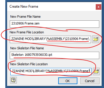 Solved: Frame Generator Frame File Location select - Autodesk Community