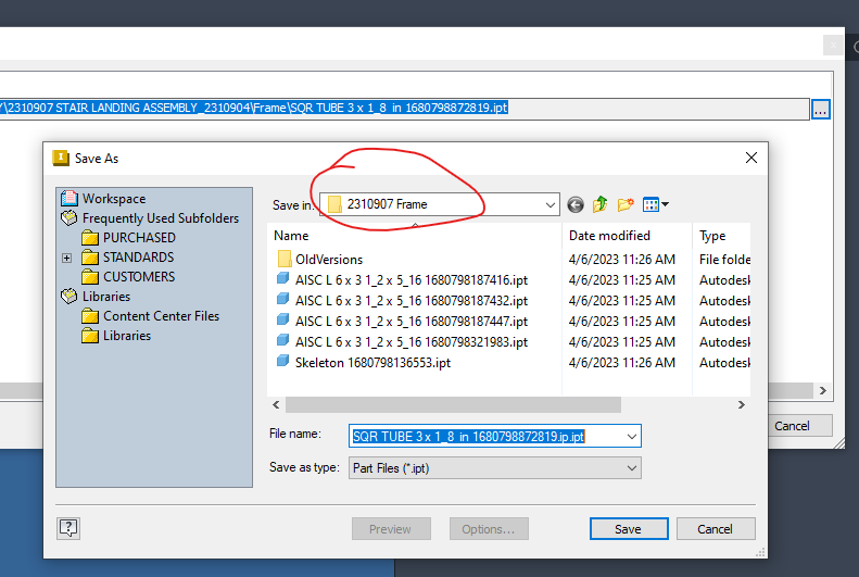 Solved: Frame Generator Frame File Location select - Autodesk Community
