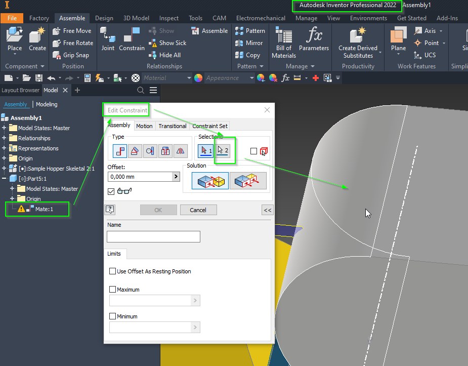 Solved Fixing A Broklen Constraint Autodesk Community 