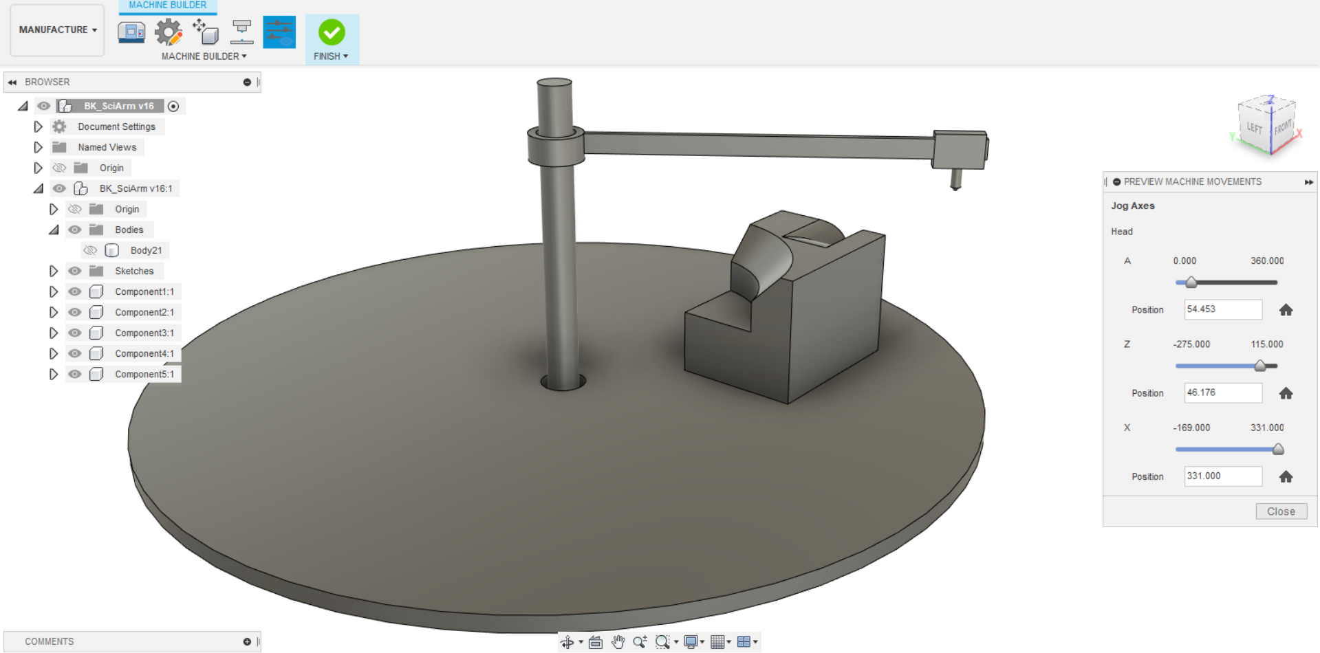 Fusion 360 Polar Coordinates Machine Configuration for Additive ...