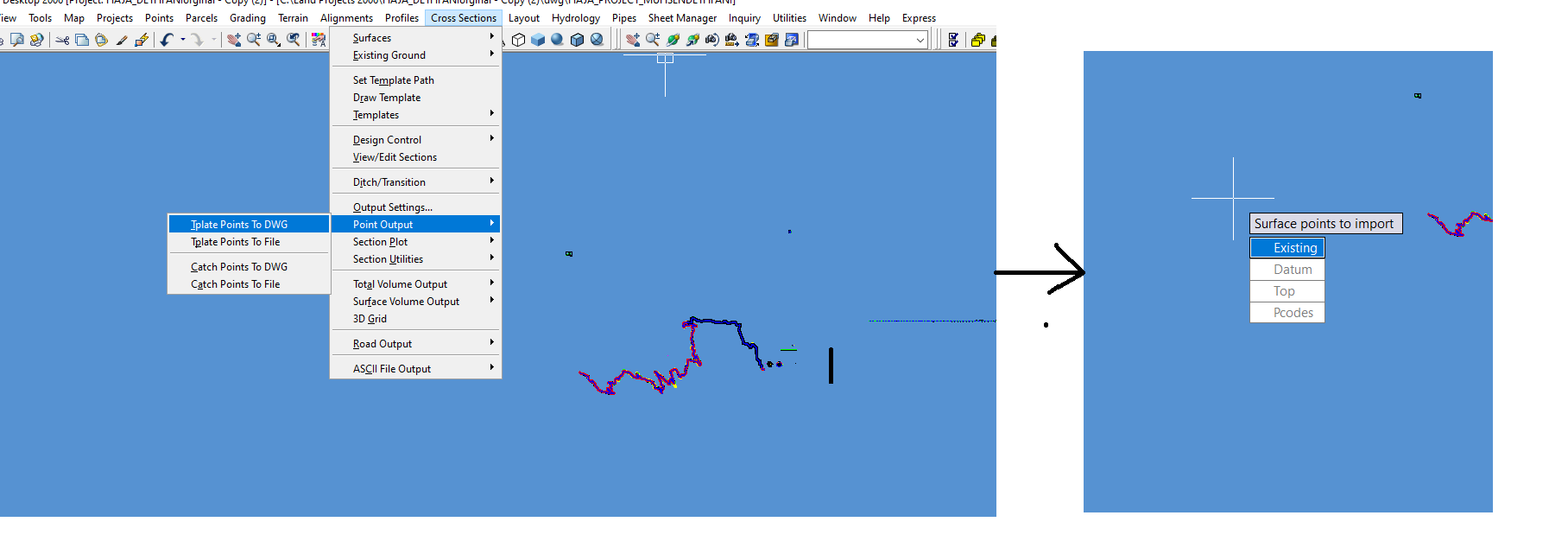 Solved: Extract ground points section to model or file like land does. - Page 2 - Autodesk Community