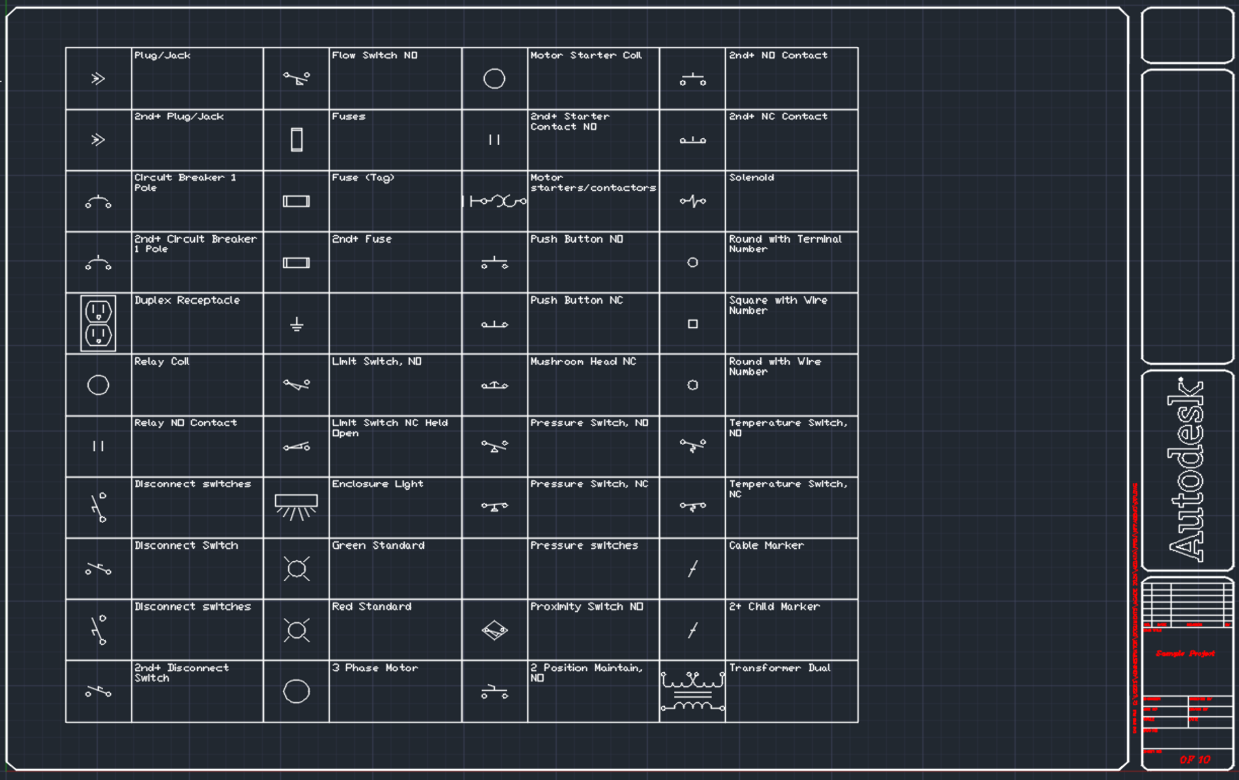 schematic symbols list - Autodesk Community