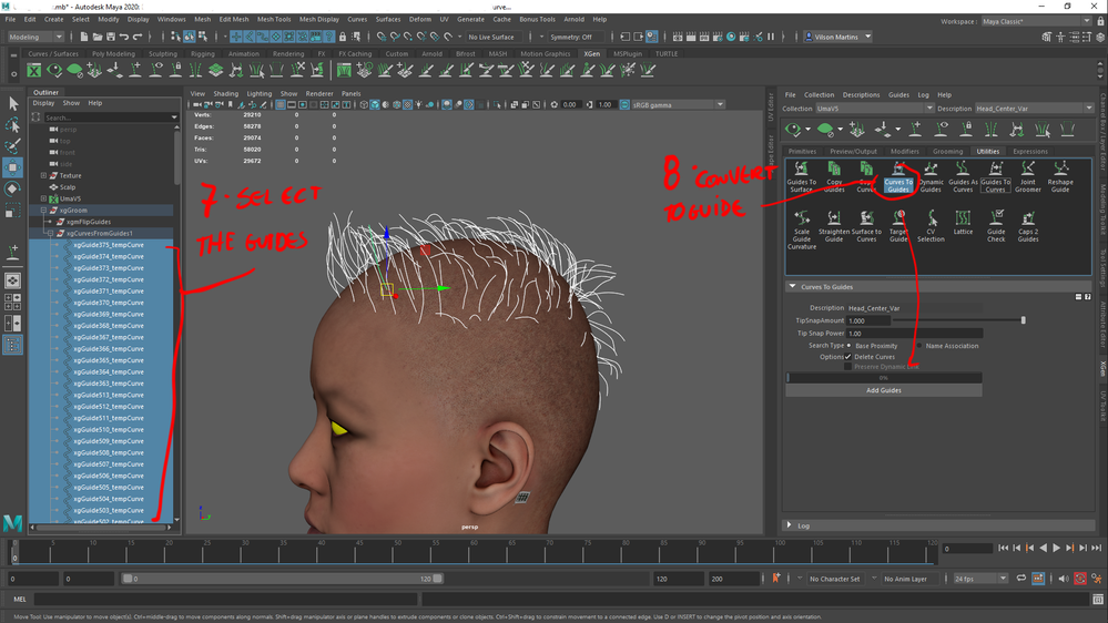 Xgen: Candidate guides have not been associated (SOLVED) - Autodesk Community