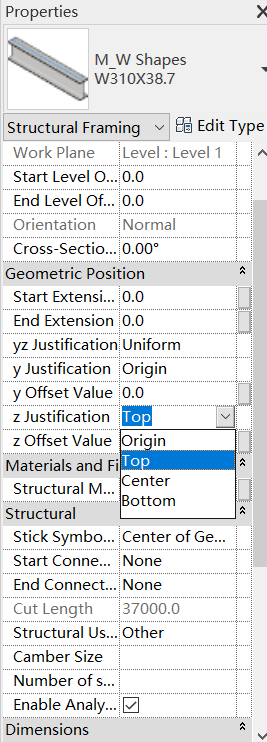 Solved: How to set the z Justification of Structural Framing:Beam - Autodesk Community