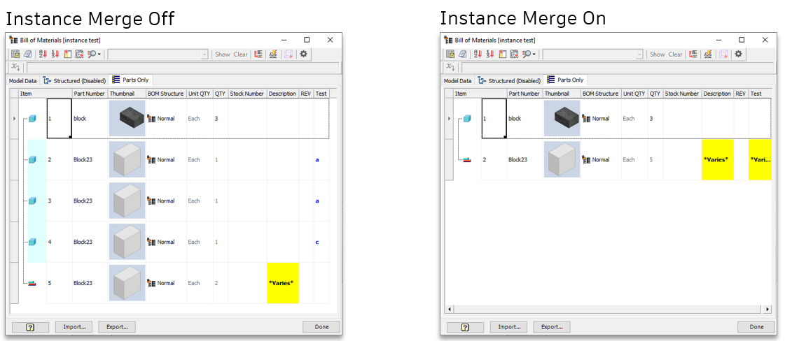 Bill Of Materials Merge - Autodesk Community