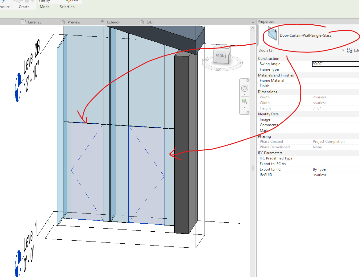 Solved: curtain door in revit 2023 - Autodesk Community