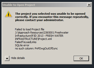 Solved: Unable to Open Project - Autodesk Community